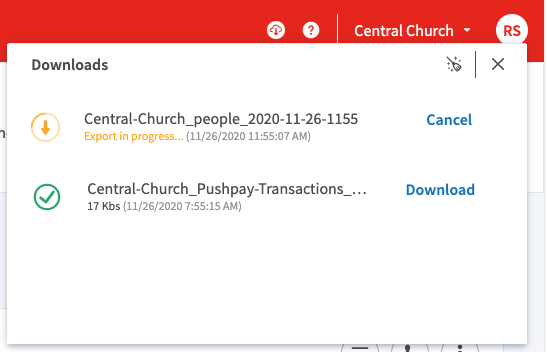 Learning about the Downloads Panel